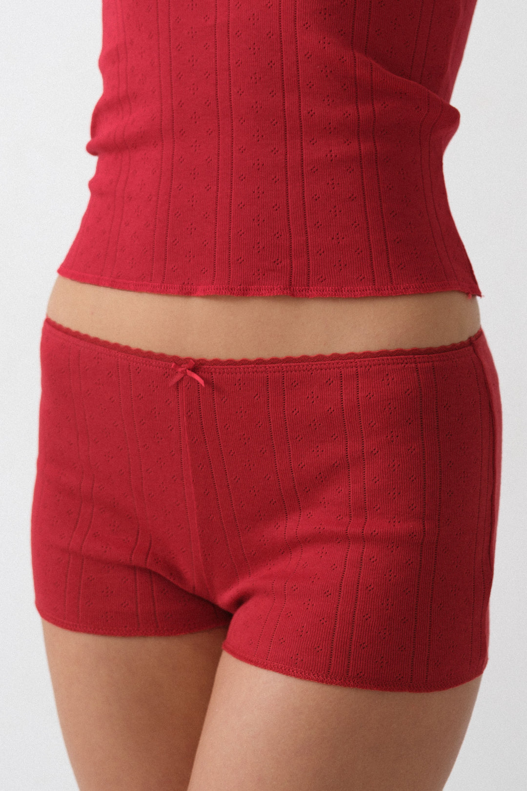 The Teeny Tiny Short Cherry Red – Cou Cou Intimates