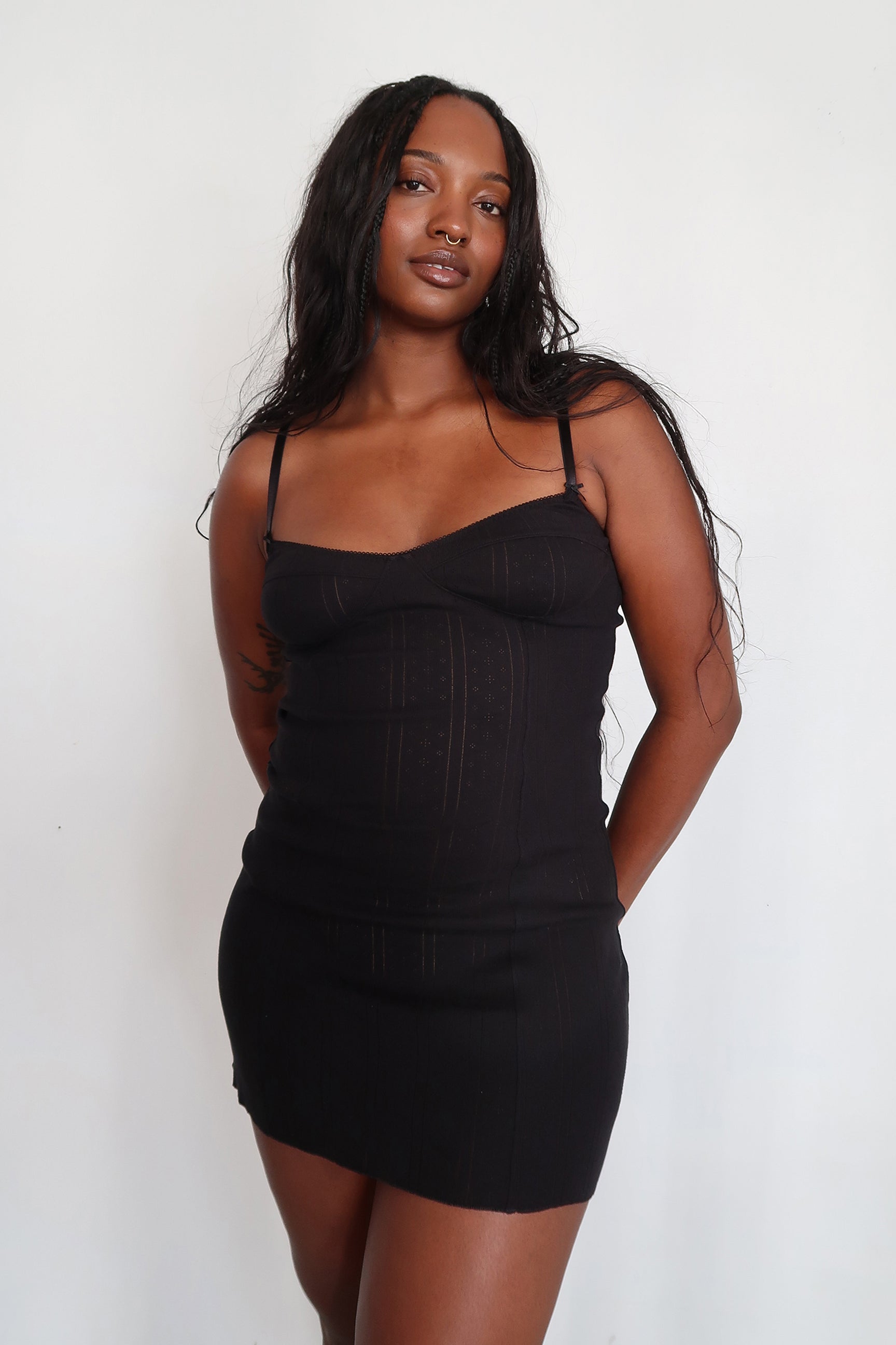 The Balconette Dress Black – Cou Cou Intimates