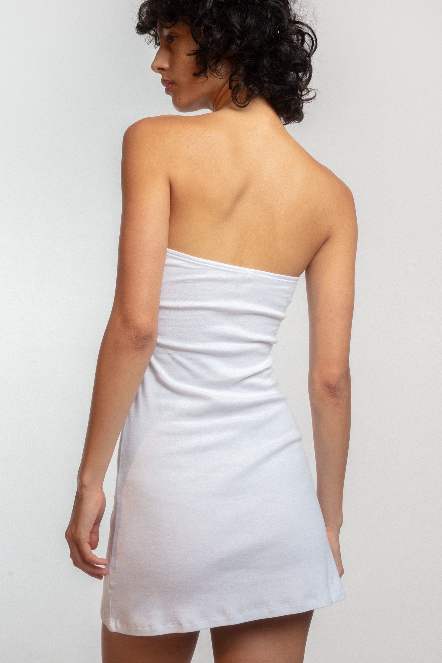 The Tube Dress: Cotton Jersey White – Cou Cou Intimates