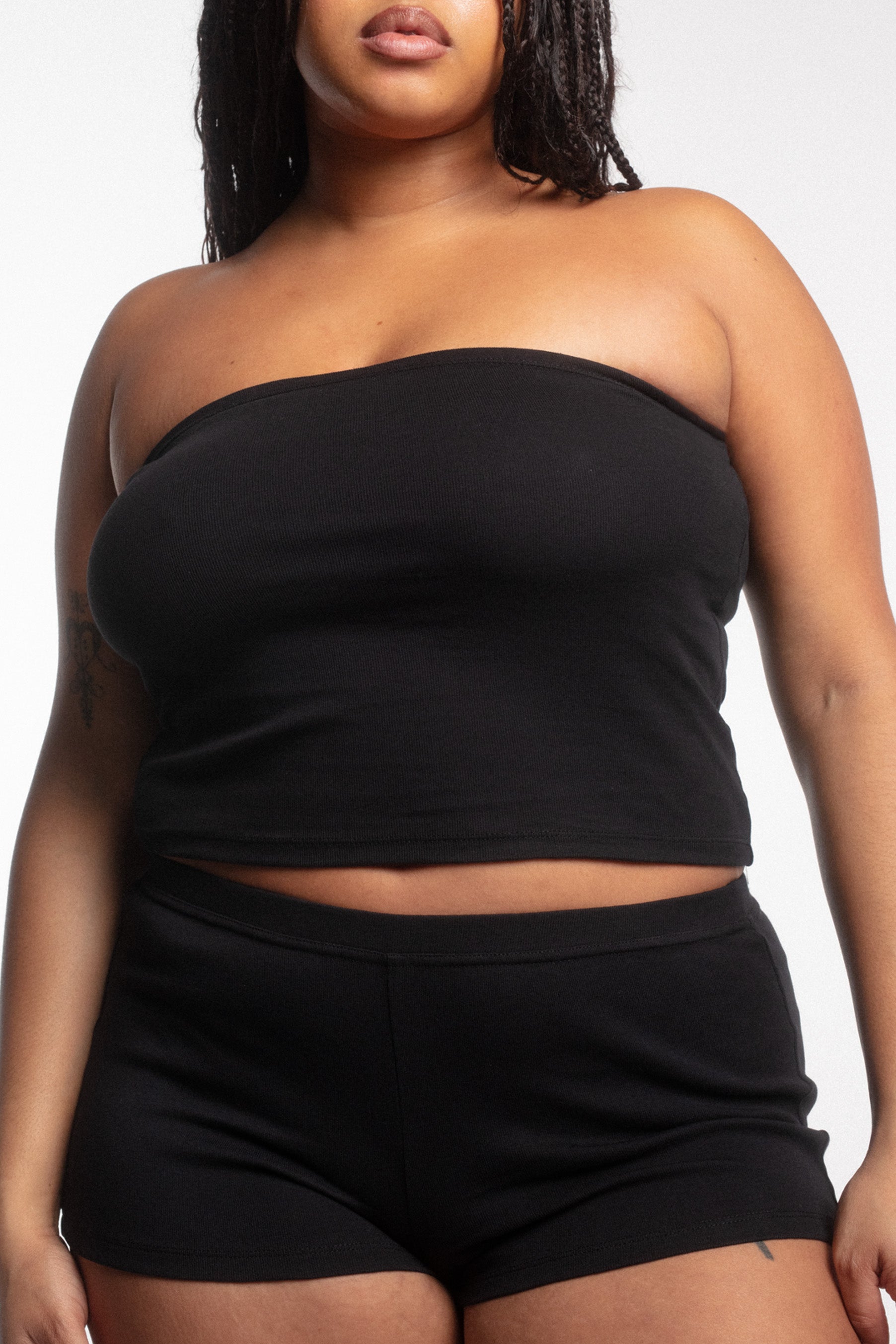 The Tube Top: Cotton Jersey Black – Cou Cou Intimates